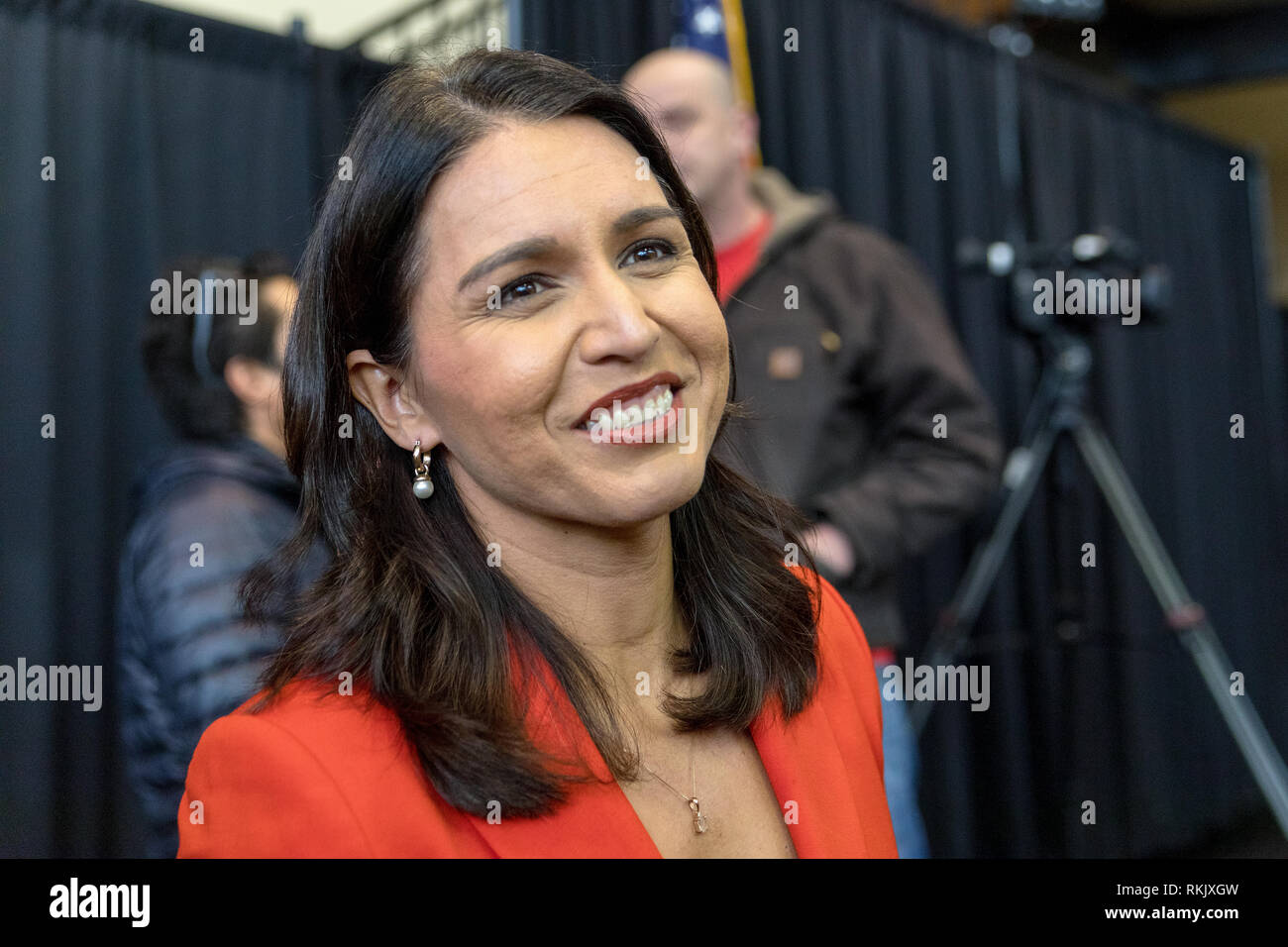 Fairfield, Iowa, USA. 11th February, 2019. Congresswoman Tulsi Gabbard ...