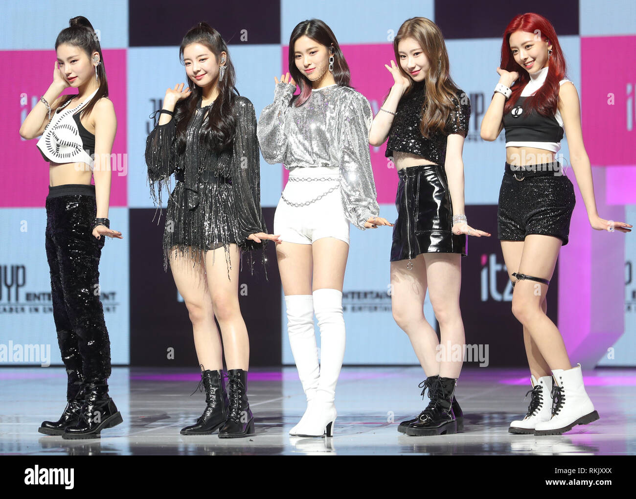 12th Feb, 2019. S. Korean girl group ITZY South Korean girl group ITZY ...