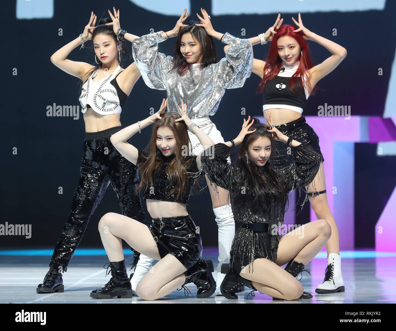 12th Feb, 2019. S. Korean girl group ITZY South Korean girl group ITZY ...