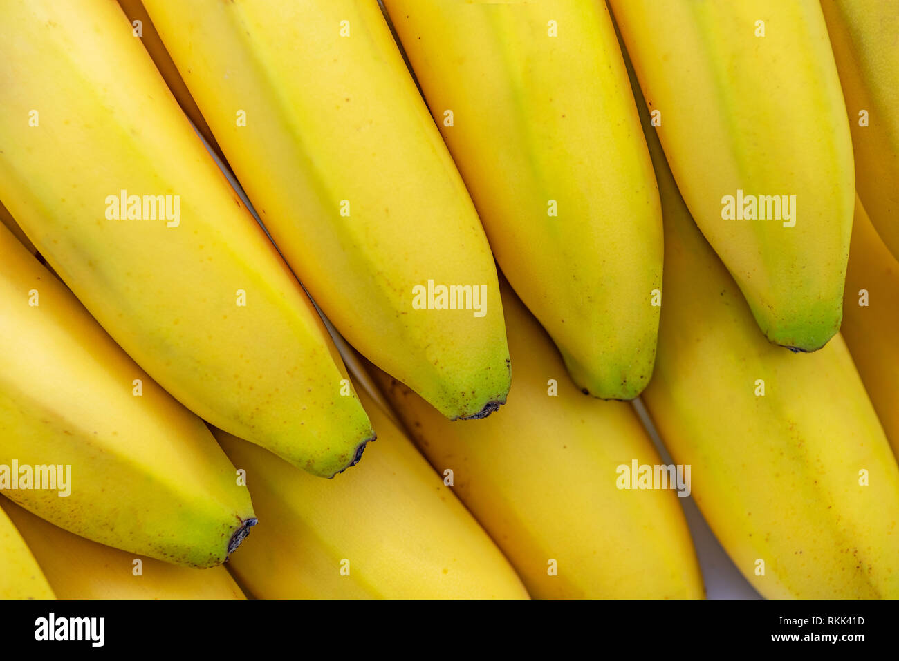 Bunch of fresh and ripe bananas in close-up Stock Photo - Alamy