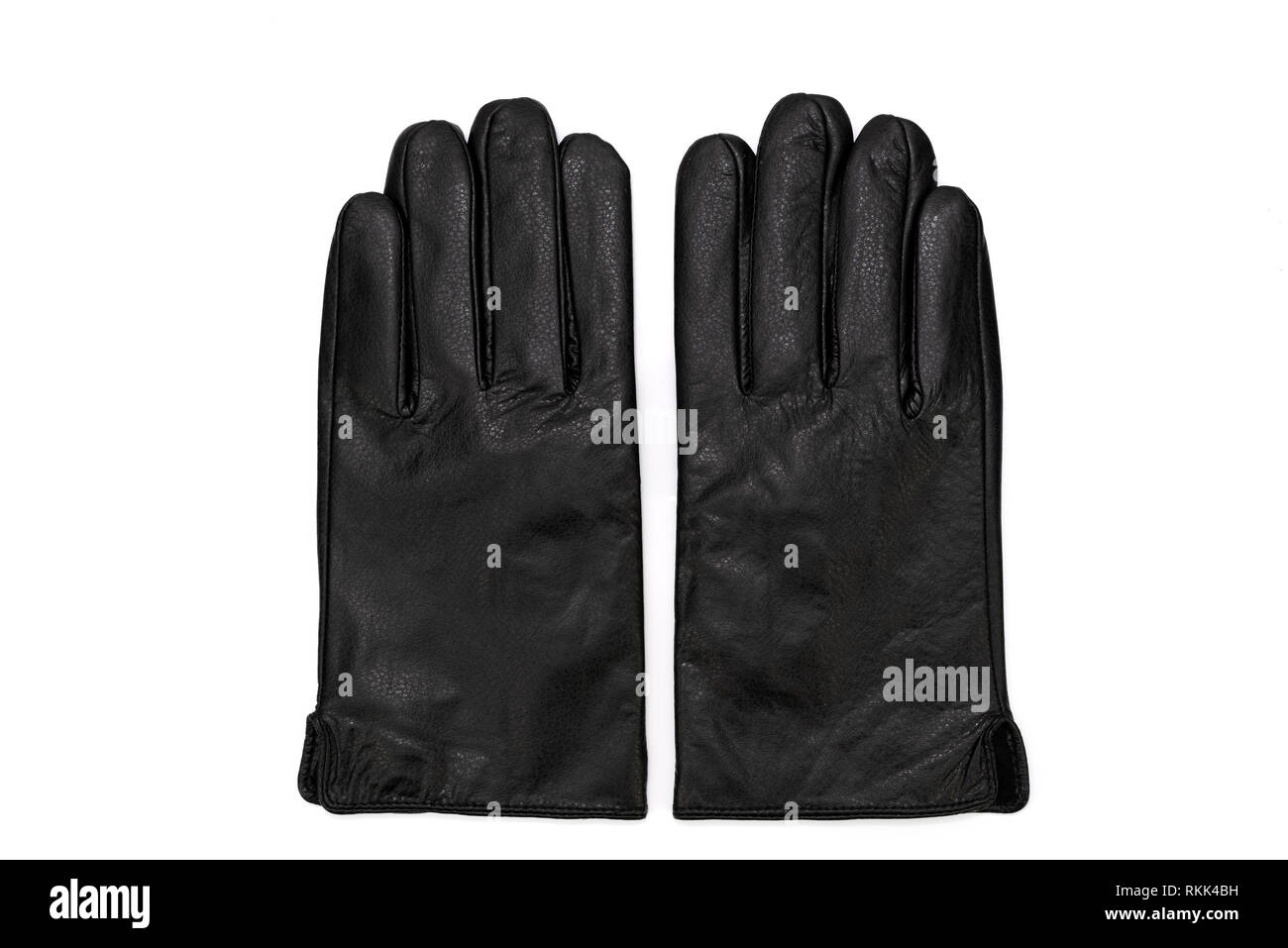 Hand in black leather gloves hi-res stock photography and images - Alamy