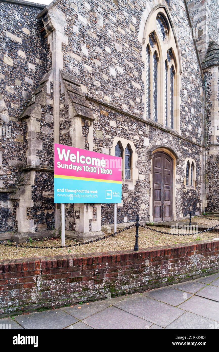 Welcome to church hi-res stock photography and images - Alamy