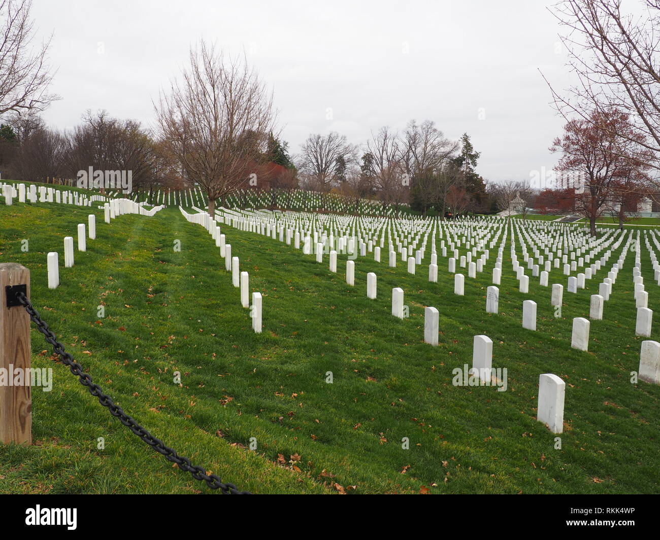 Graves at the Arlington National Cemetery - Washington DC - USA Stock ...
