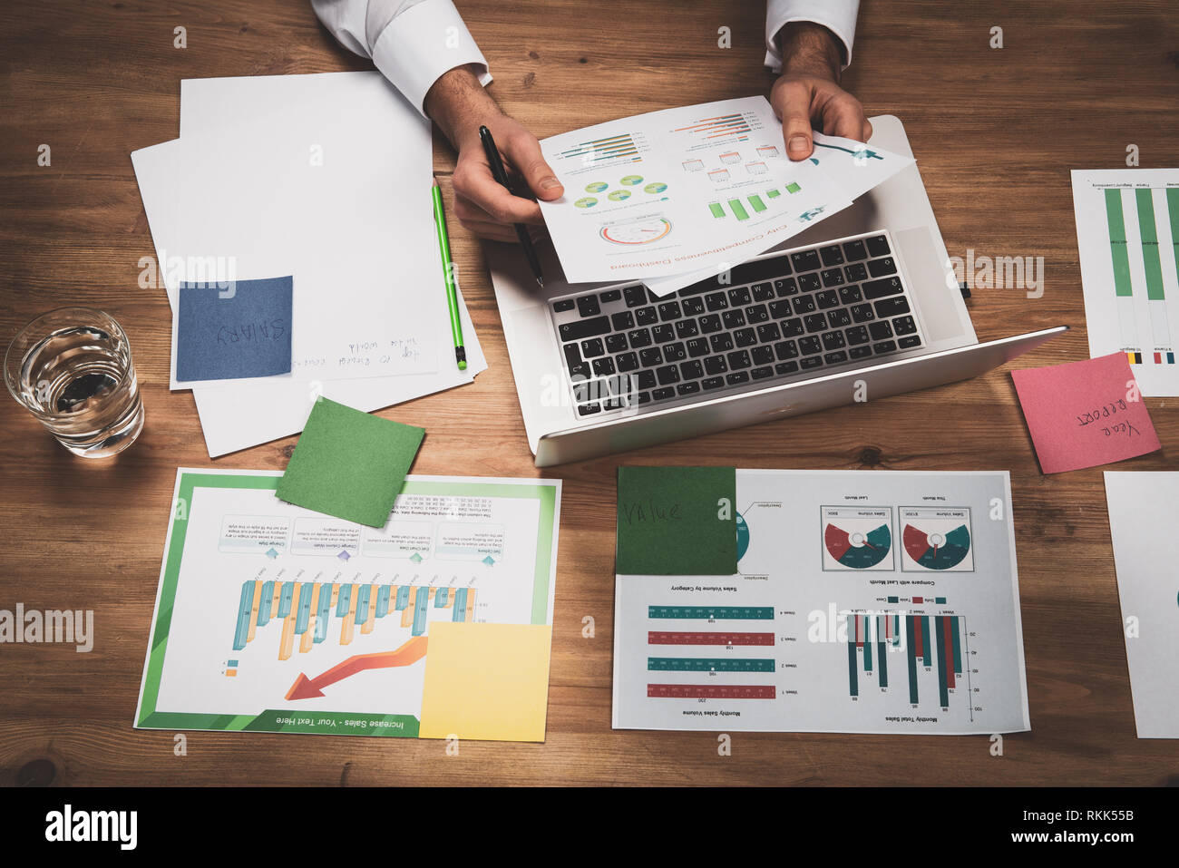 Graphic of business financial data analysis chart. Business Stock Photo ...