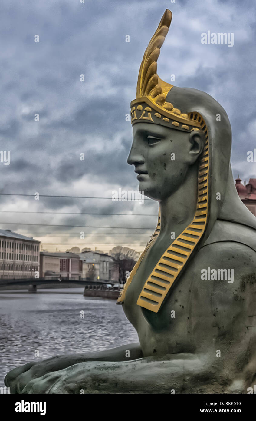 Saint-Petersburg, Russia - August 12, 2016: Statues and monuments of St ...