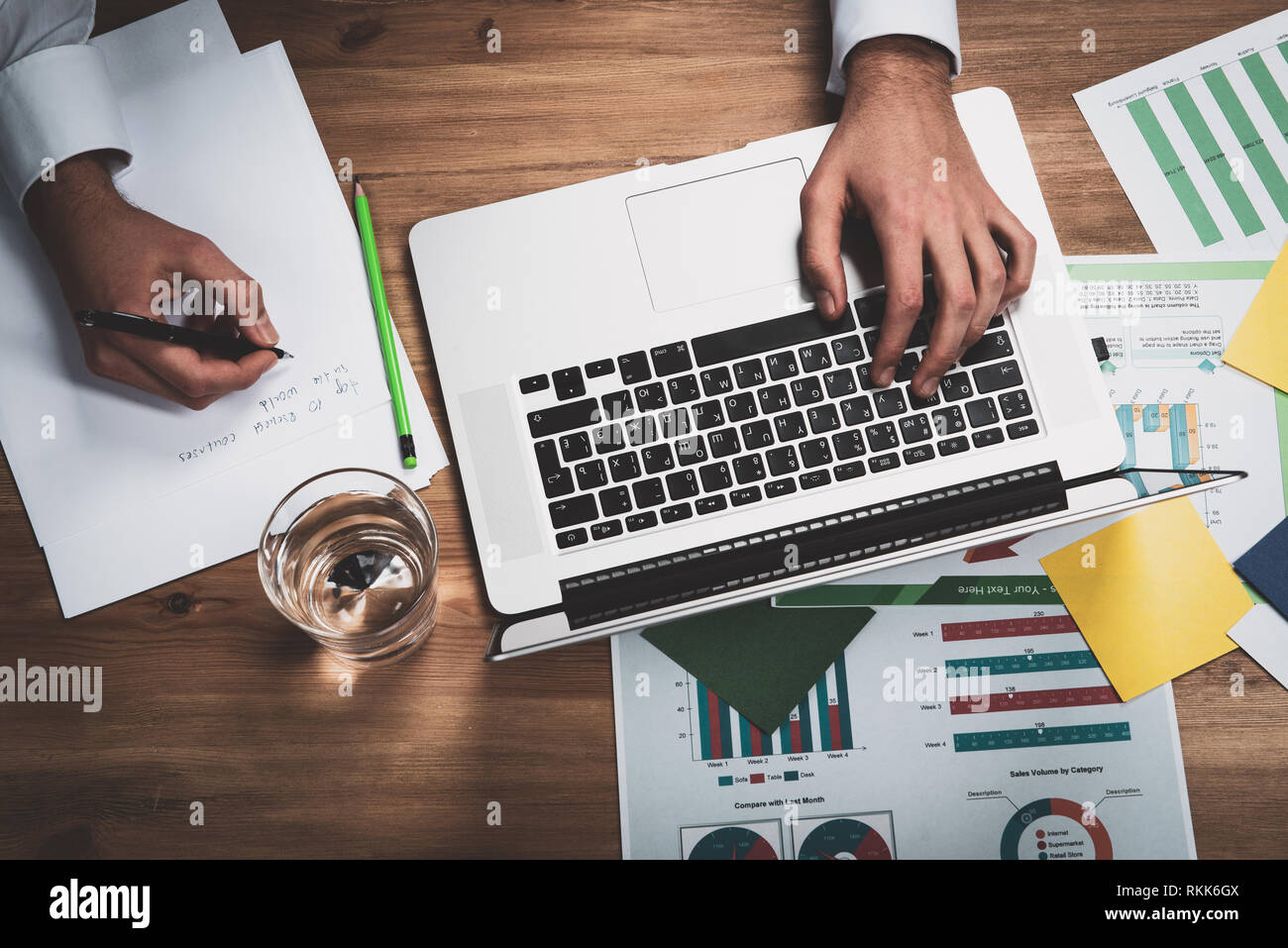 Graphic of business financial data analysis chart. Business Stock Photo ...