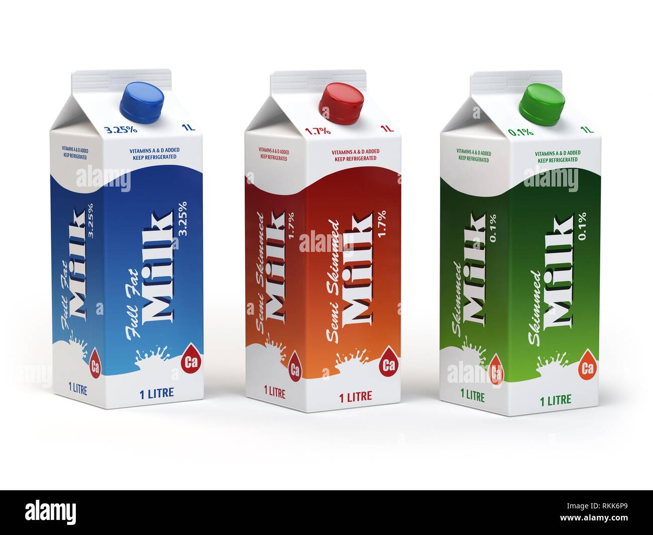 Tetra pak milk Cut Out Stock Images & Pictures - Alamy