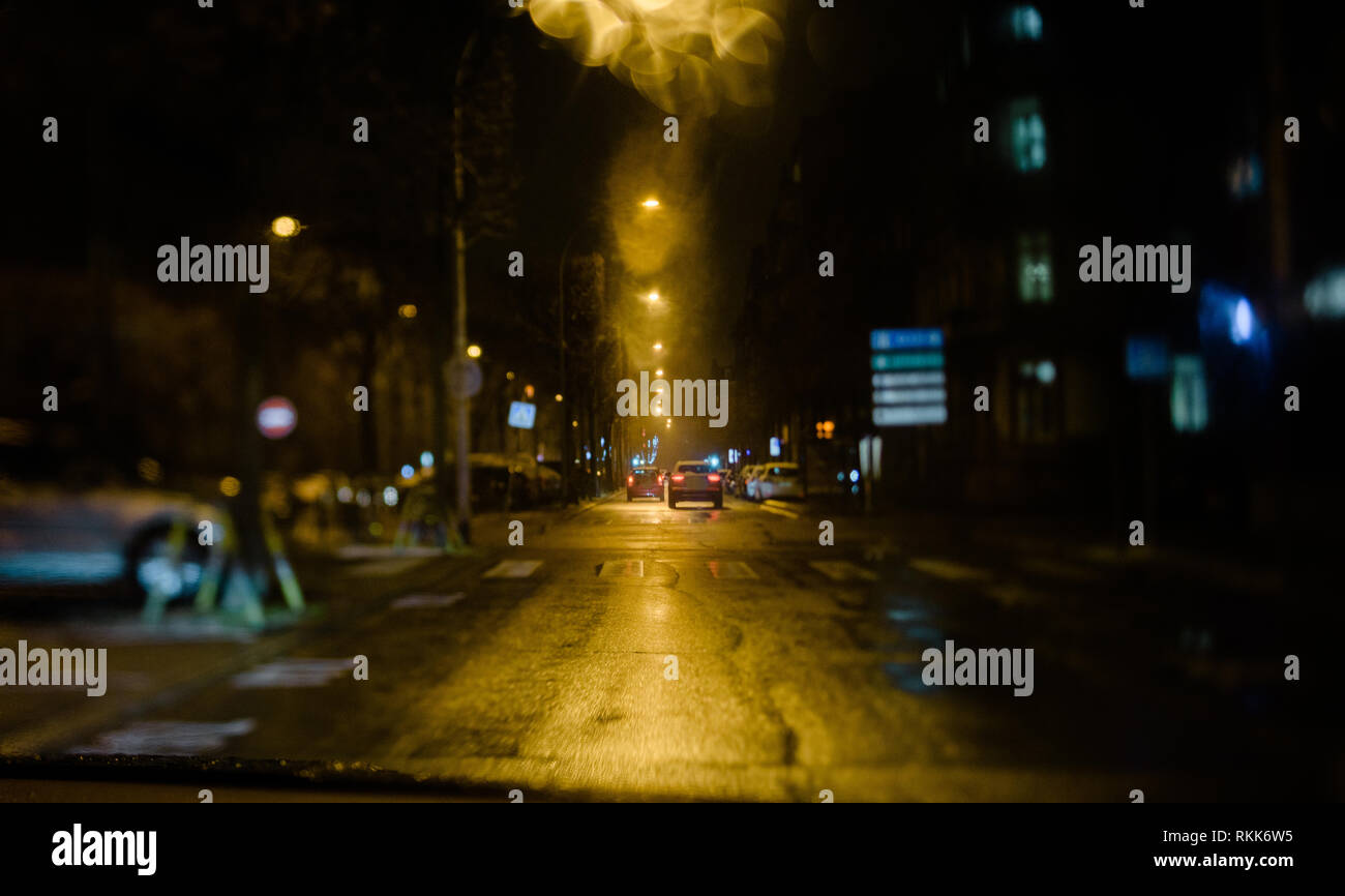 Night Driving Pov High Resolution Stock Photography and Images - Alamy