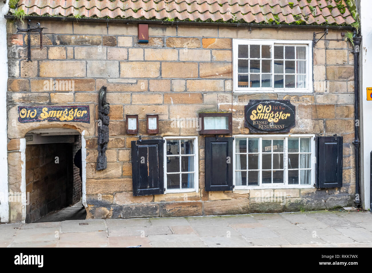 Old Smuggler restaurant and one of Whitby's oldest surviving building ...