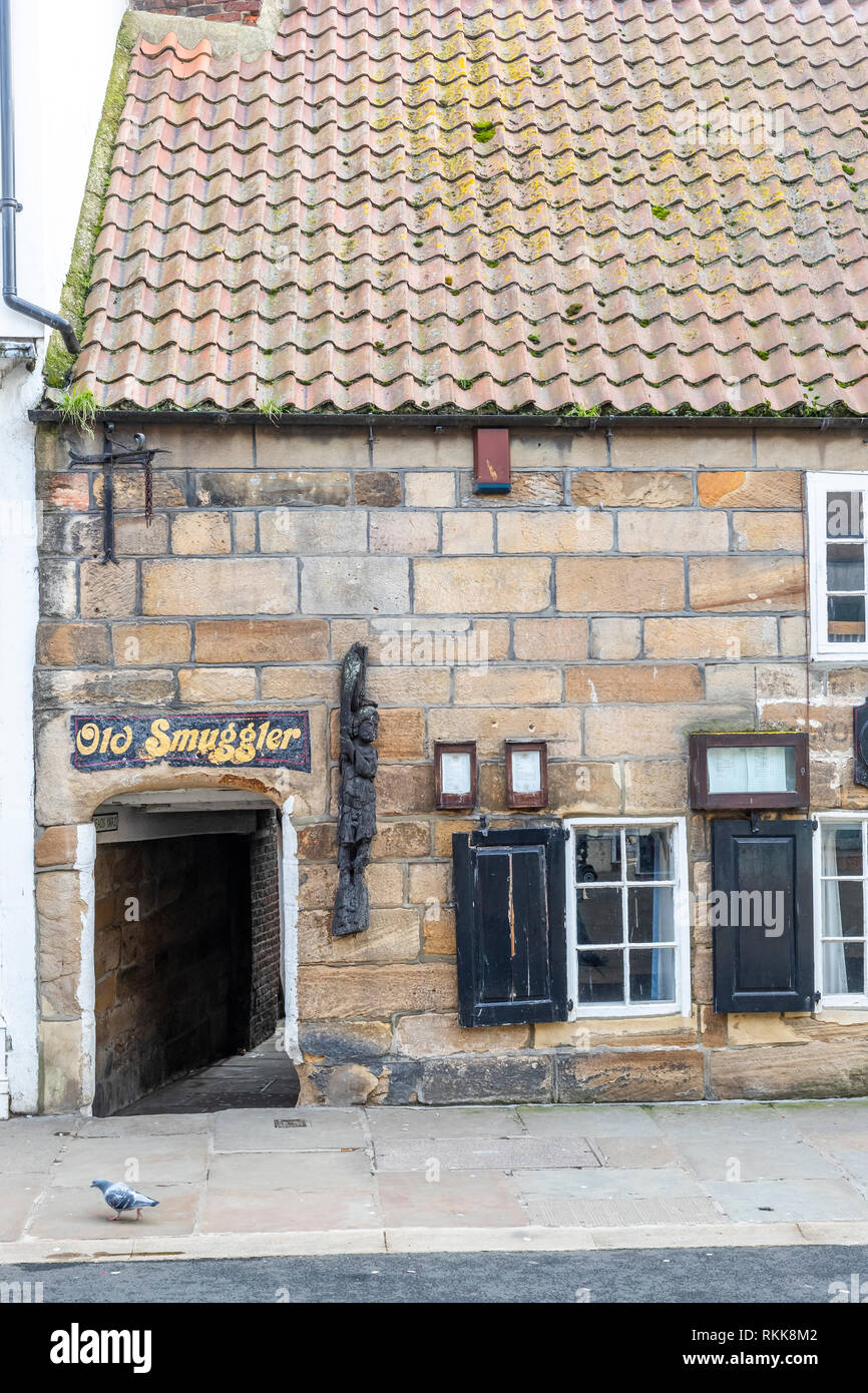 Old Smuggler restaurant and one of Whitby's oldest surviving building ...