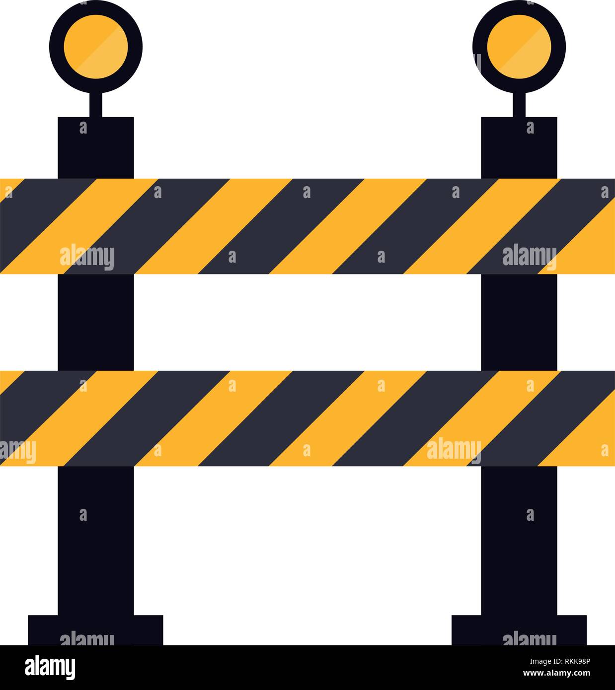 Construction barrier equipment symbol Stock Vector Image & Art - Alamy