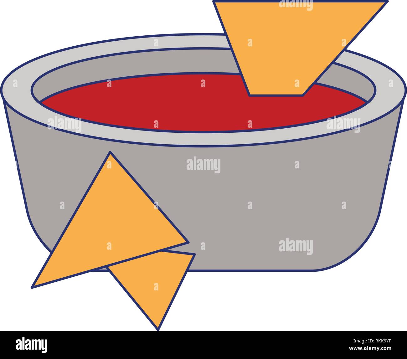 Cartoon nachos mexican cuisine Cut Out Stock Images & Pictures - Alamy