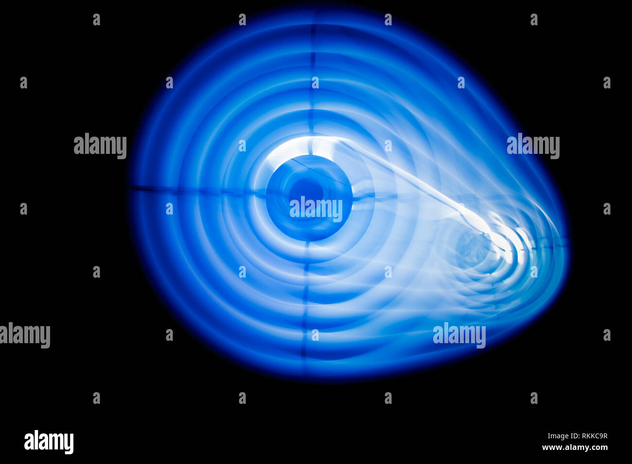 Sound waves in the dark in the dark Stock Photo - Alamy