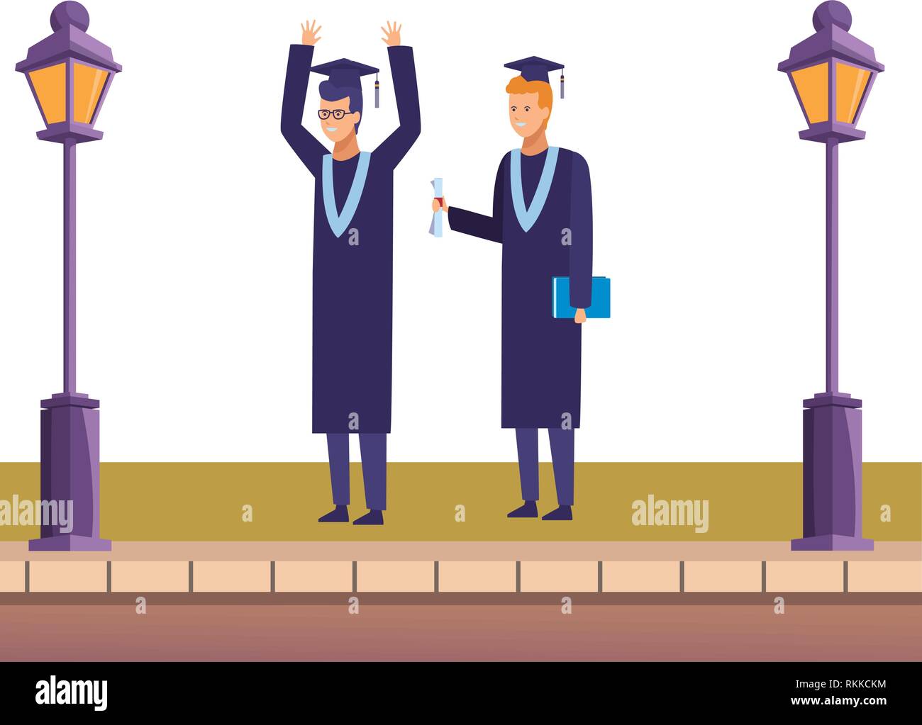graduation ceremony friends Stock Vector Image & Art - Alamy