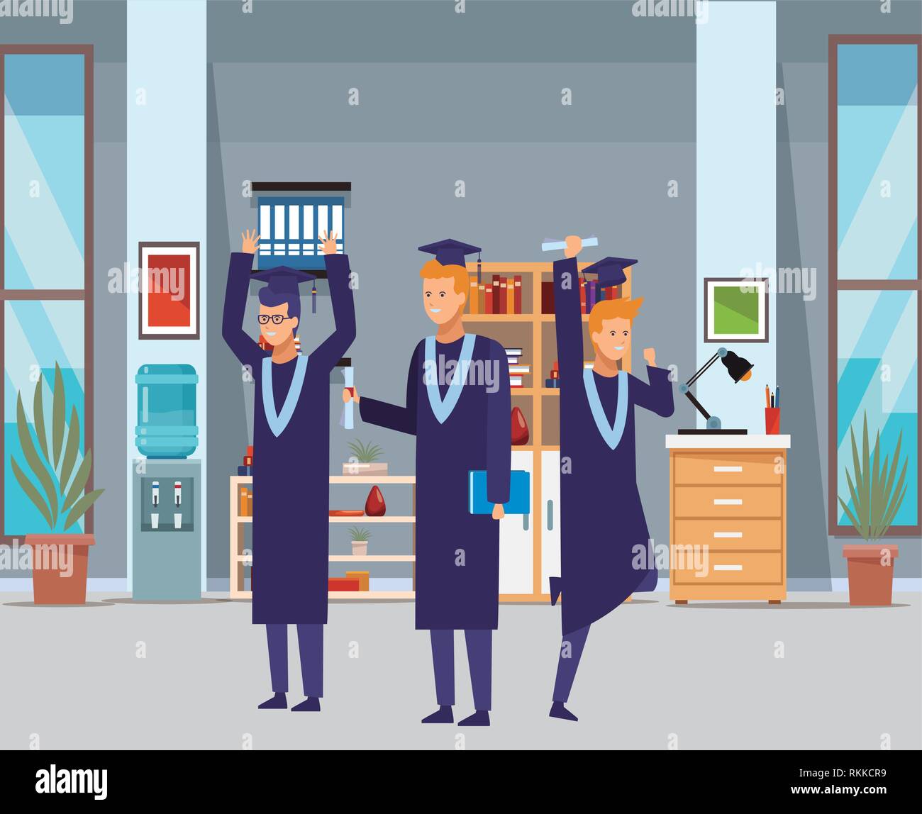 graduation ceremony diploma people Stock Vector Image & Art - Alamy