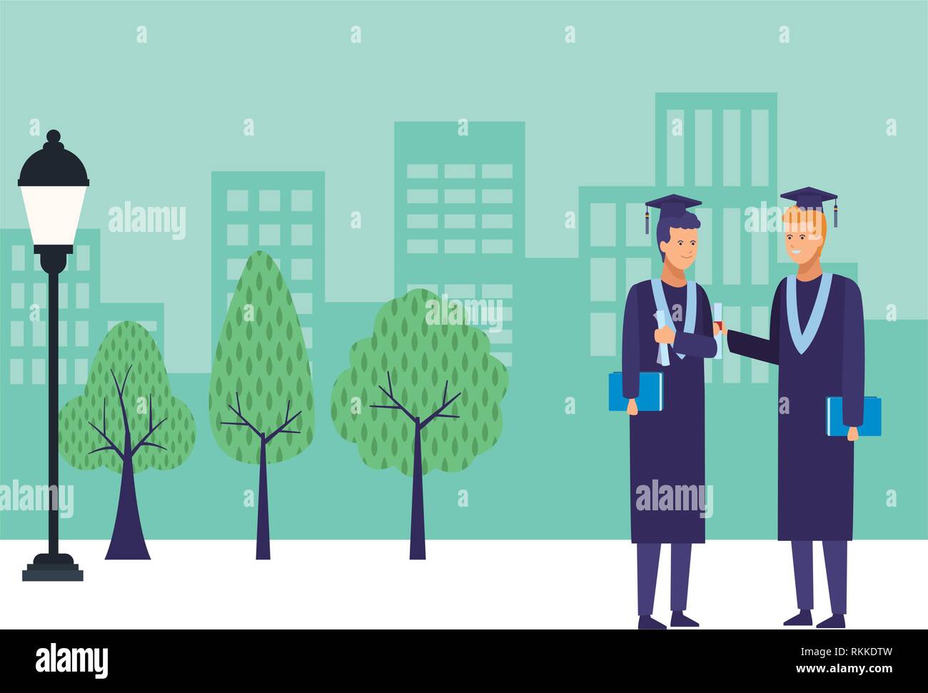 graduation ceremony diploma friends Stock Vector Image & Art - Alamy