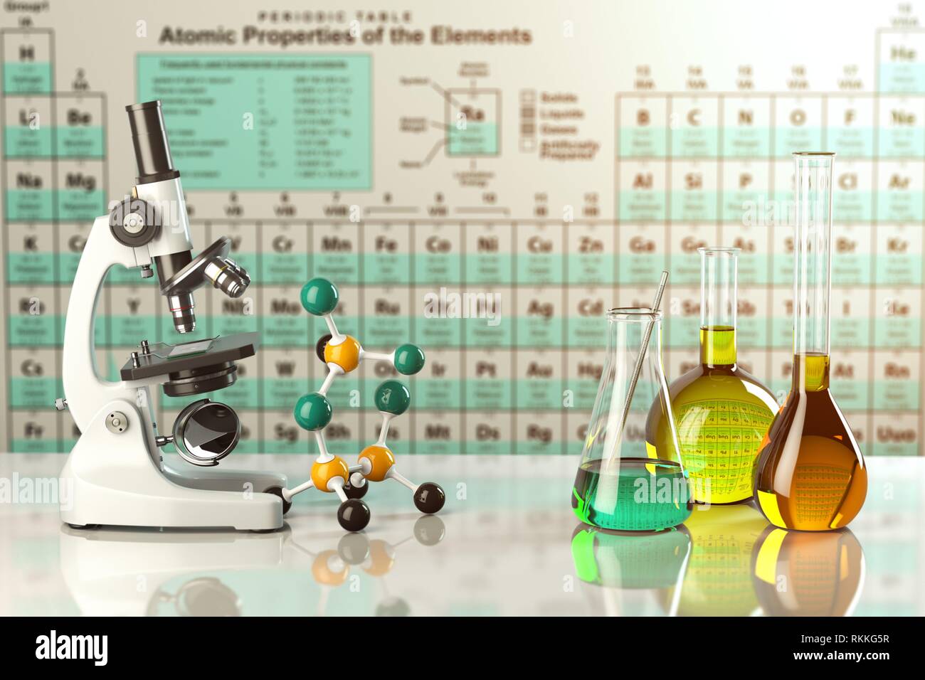 Red periodic table elements illustration hi-res stock photography and ...