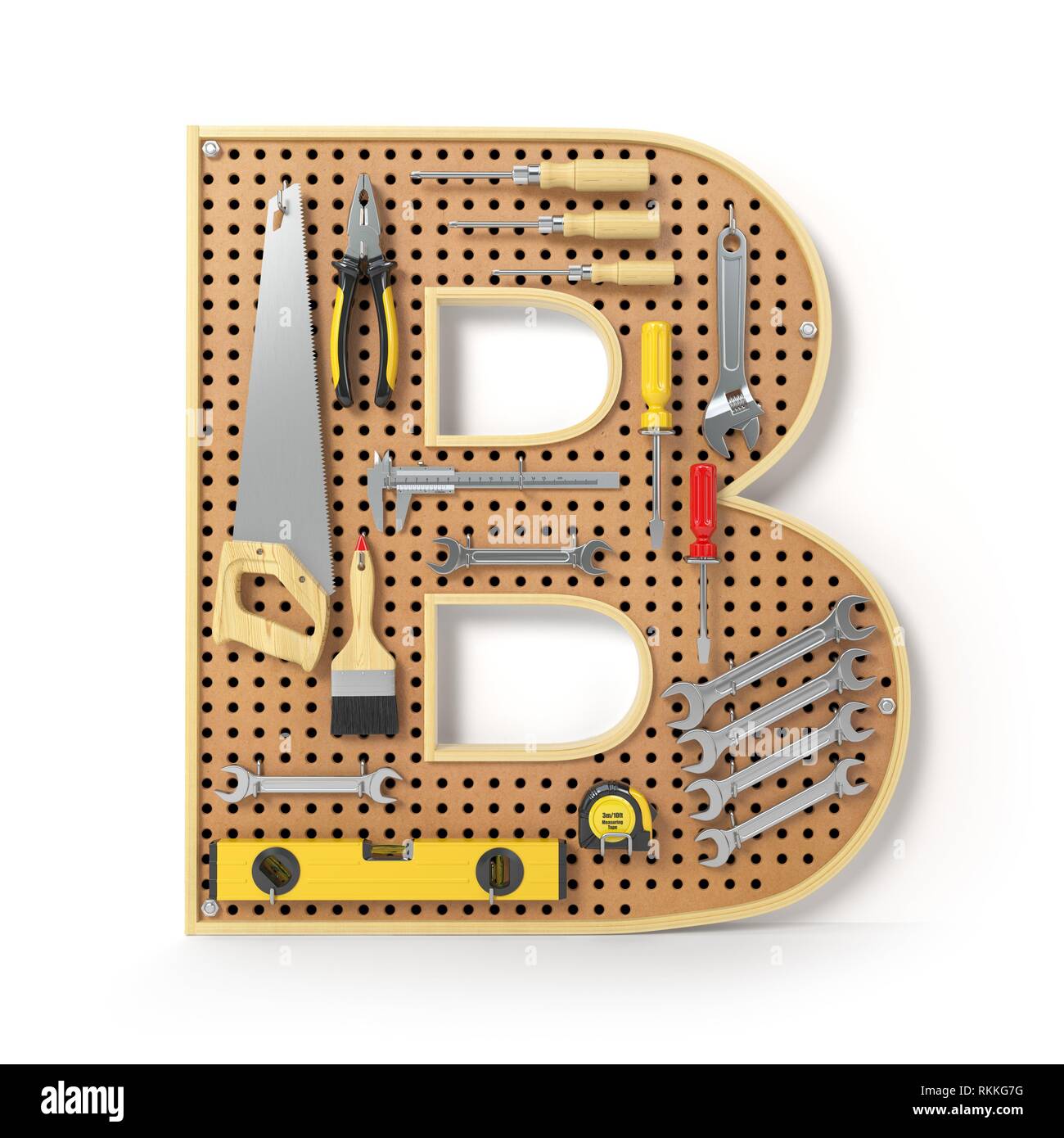 Pegboard texture Cut Out Stock Images & Pictures - Alamy