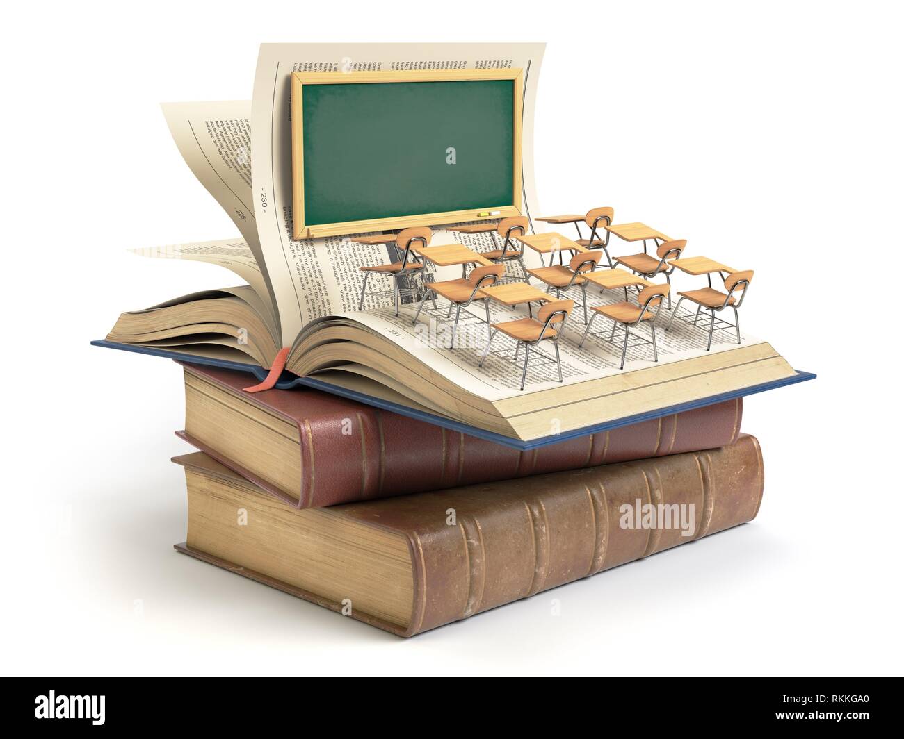 Vintage school chair hi-res stock photography and images - Alamy