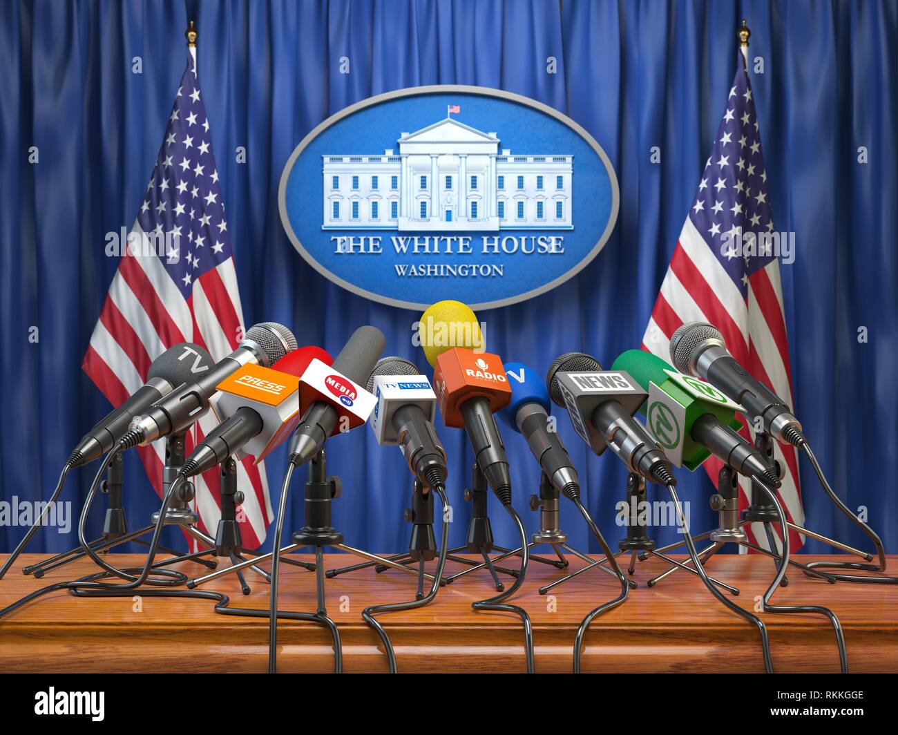 President Podium White House High Resolution Stock Photography and ...