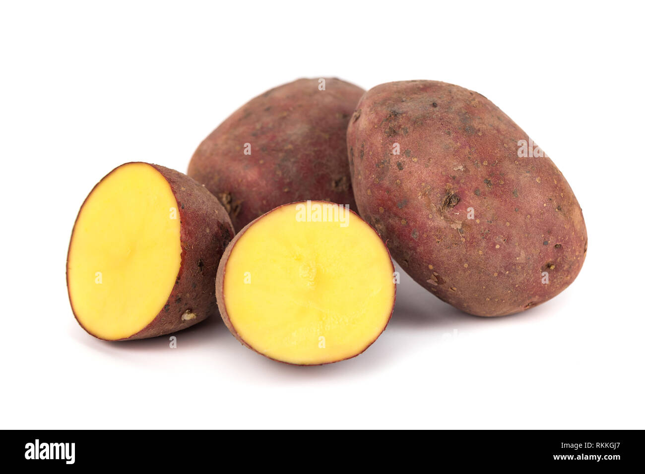 red sweet large potato close up isolated on white background Stock ...