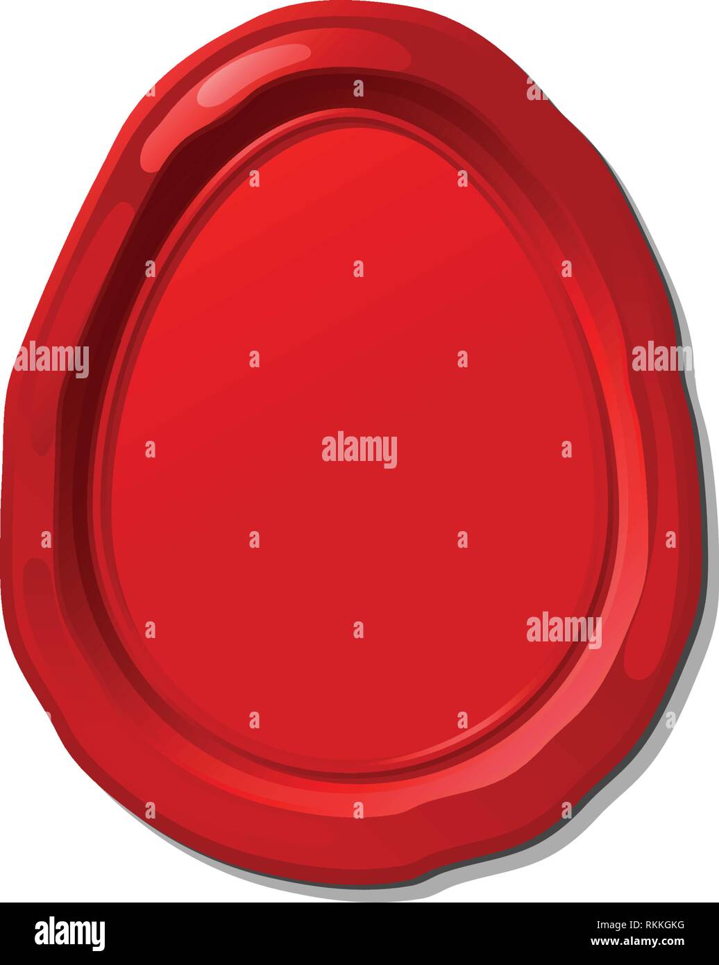 vector vintage isolated wax seal stamp shape Stock Vector Image & Art ...