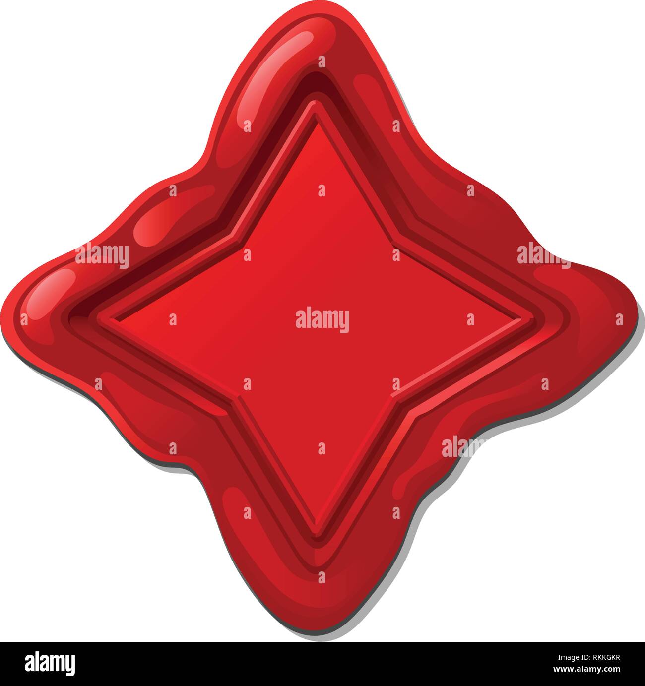 vector vintage isolated wax seal stamp shape Stock Vector Image & Art ...