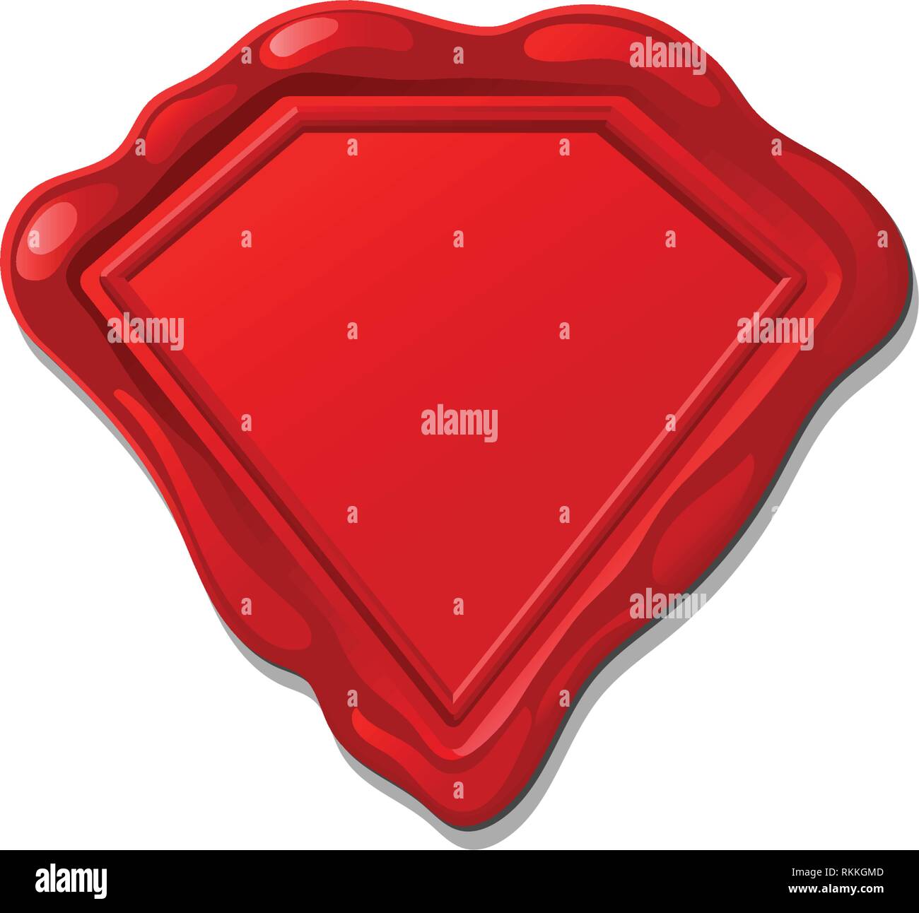 vector vintage isolated wax seal stamp shape Stock Vector Image & Art ...