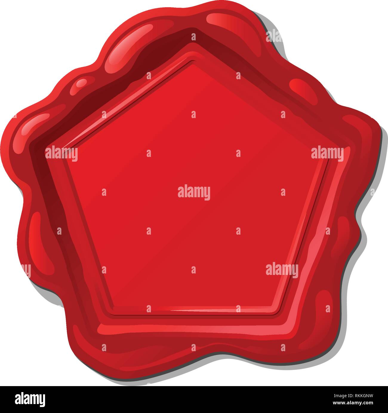 vector vintage isolated wax seal stamp shape Stock Vector Image & Art ...