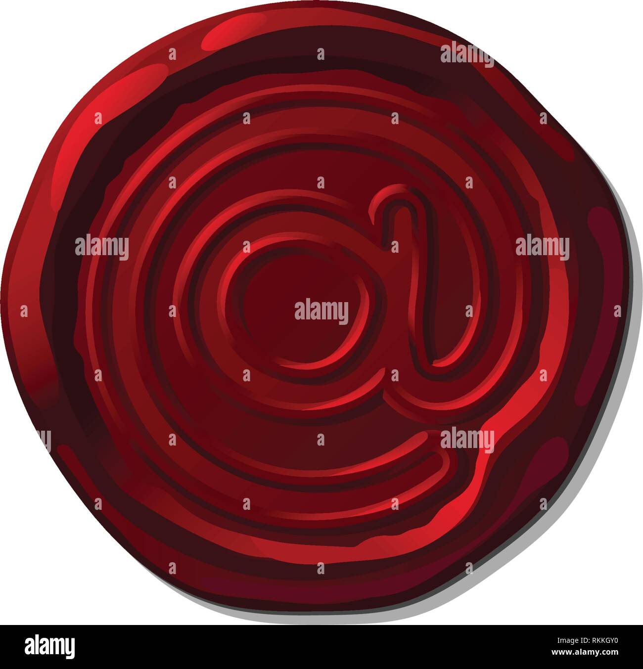 vector wax seal stamp shape Stock Vector Image & Art - Alamy