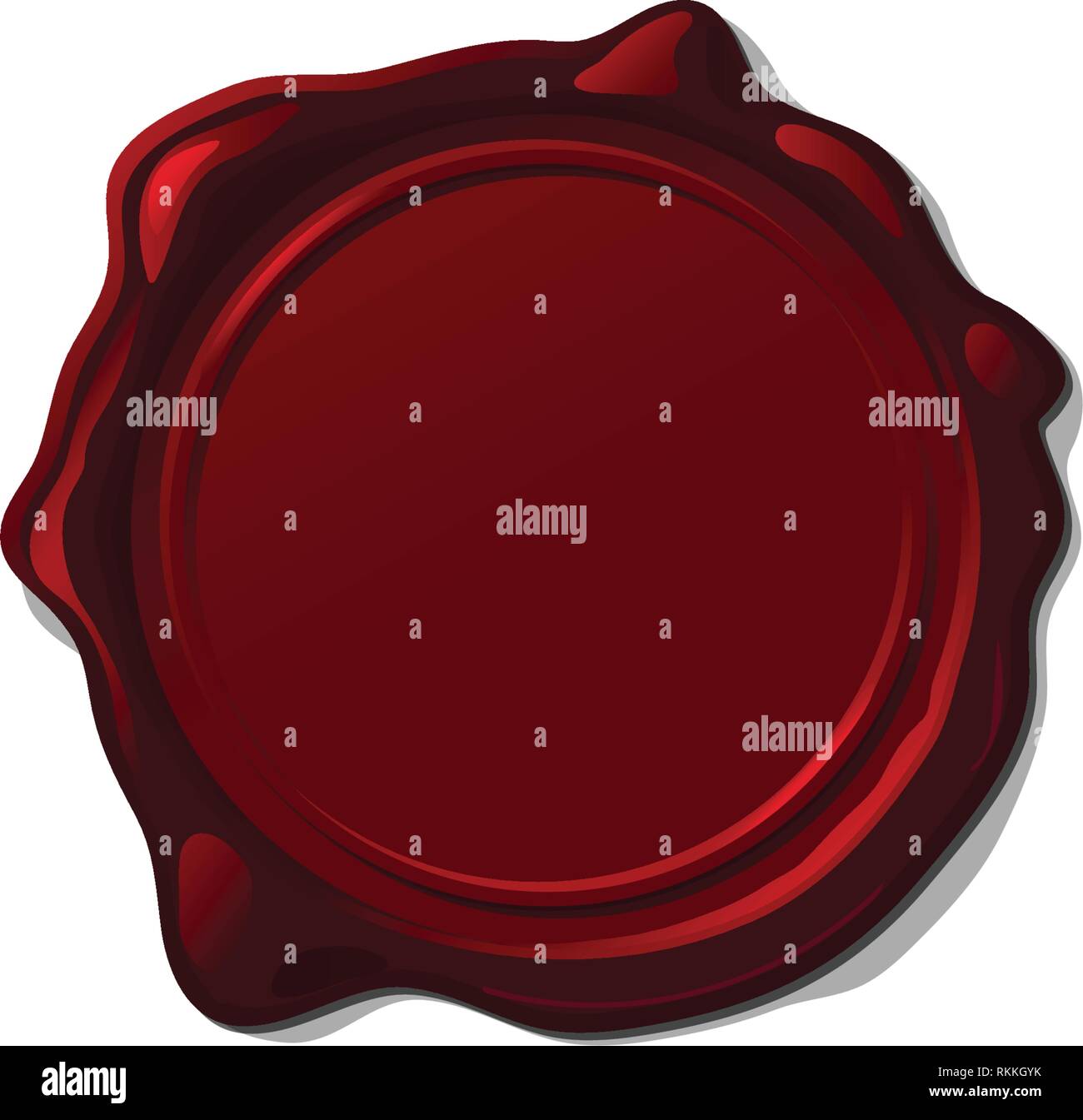 vector wax seal stamp shape Stock Vector Image & Art - Alamy
