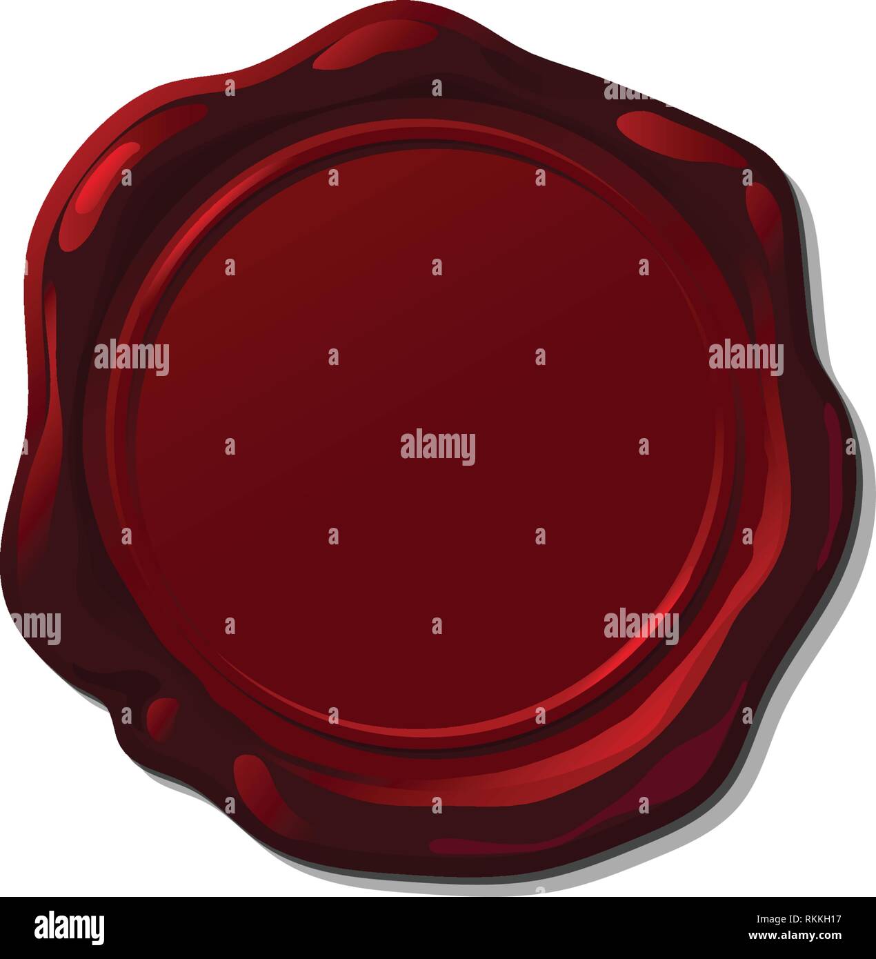 vector wax seal stamp shape Stock Vector Image & Art - Alamy