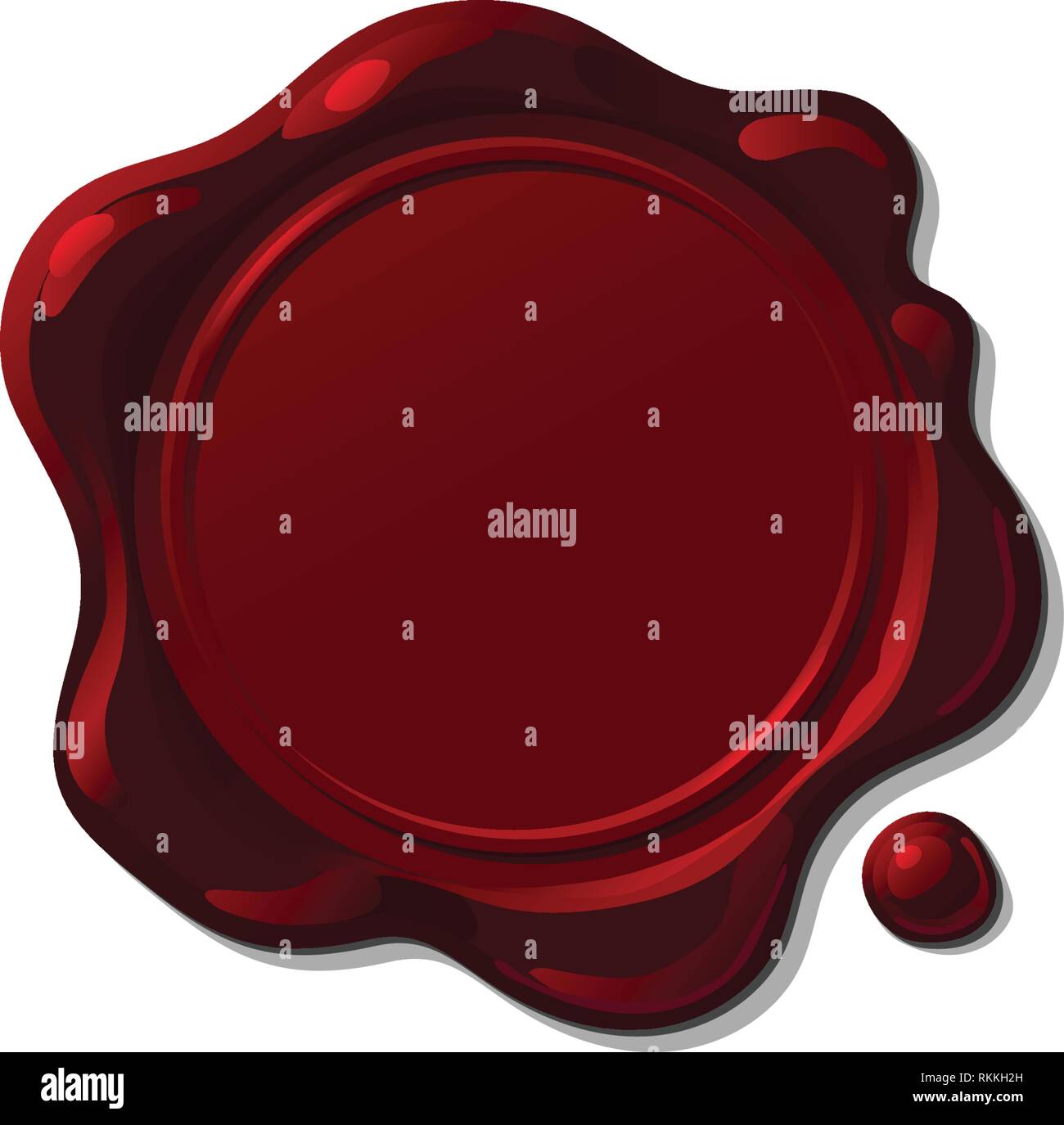 vector wax seal stamp shape Stock Vector Image & Art - Alamy