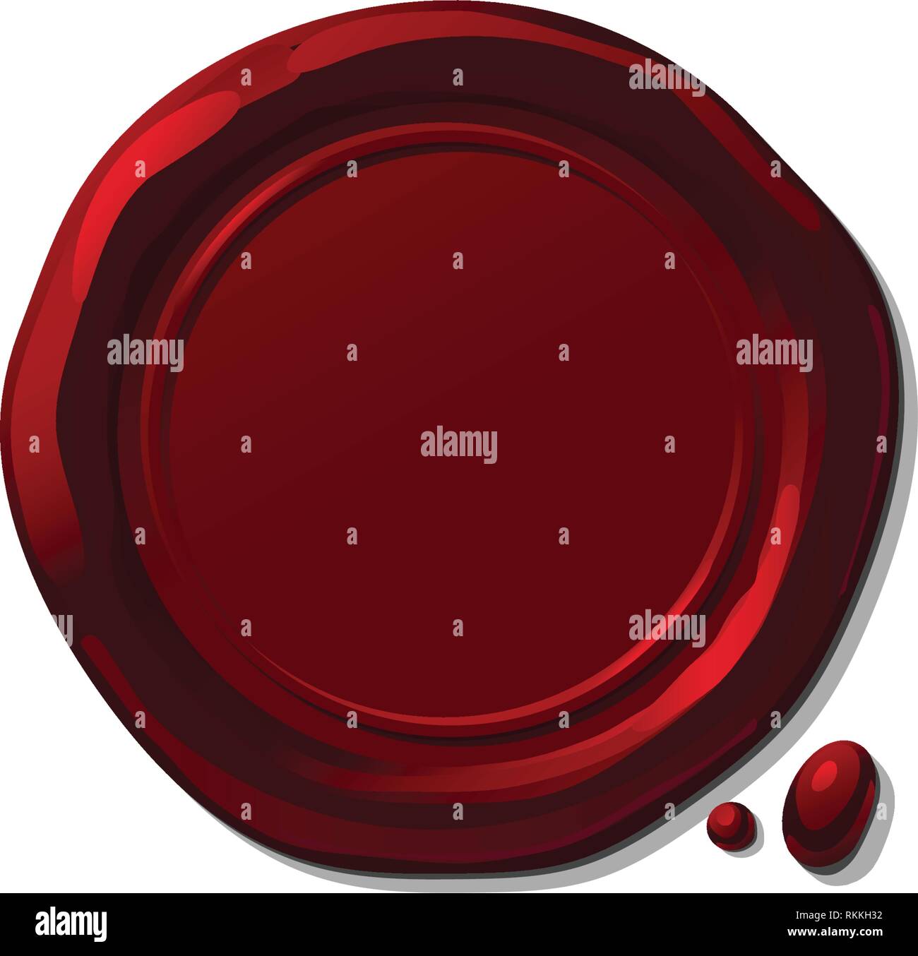 vector wax seal stamp shape Stock Vector Image & Art - Alamy