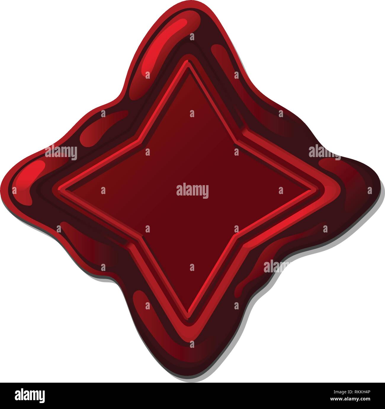 vector wax seal stamp shape Stock Vector Image & Art - Alamy