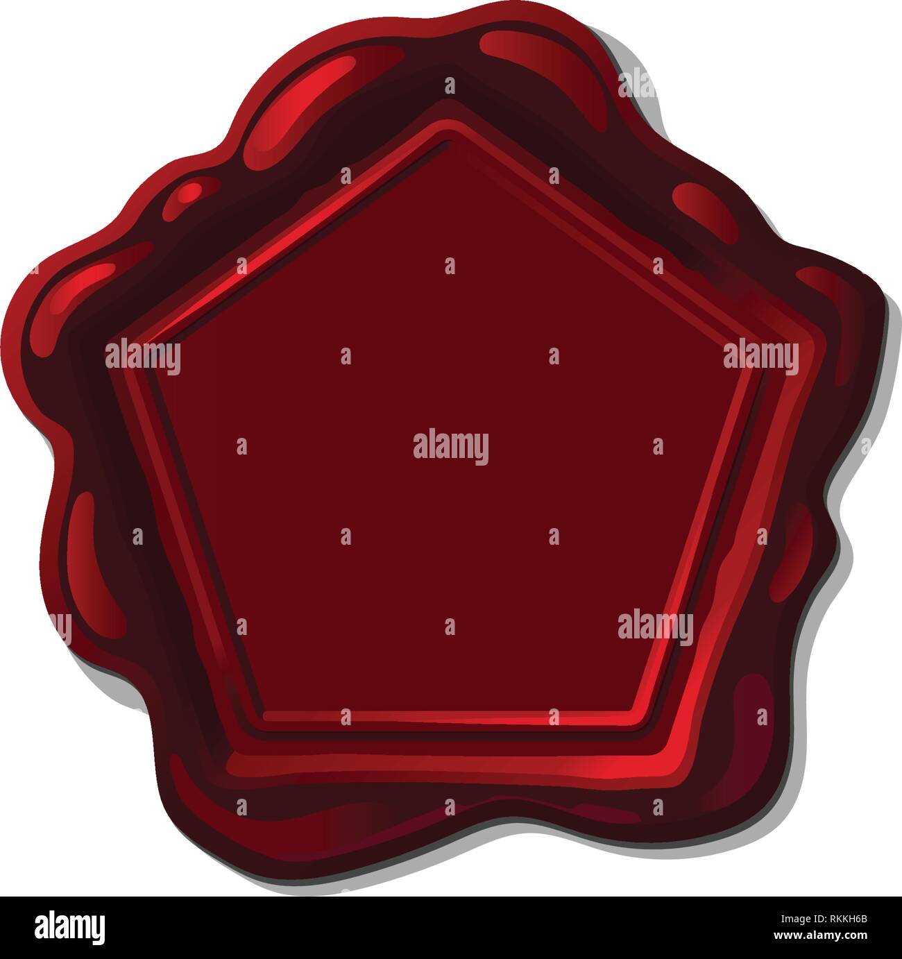 vector wax seal stamp shape Stock Vector Image & Art - Alamy