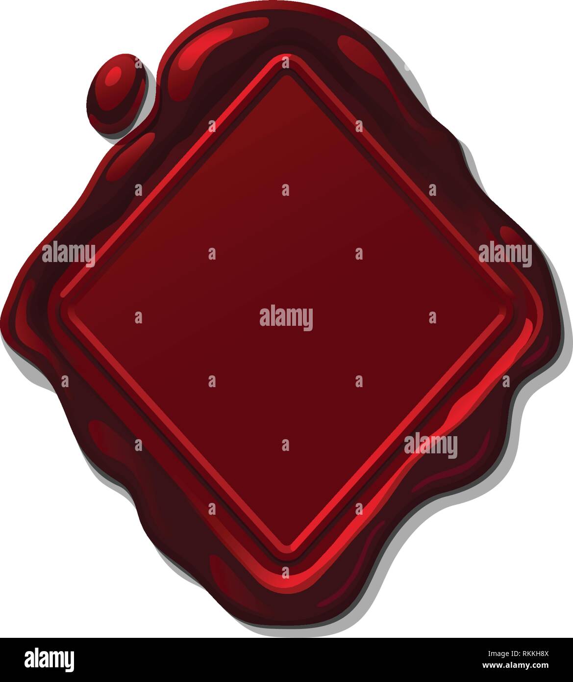 vector wax seal stamp shape Stock Vector Image & Art - Alamy