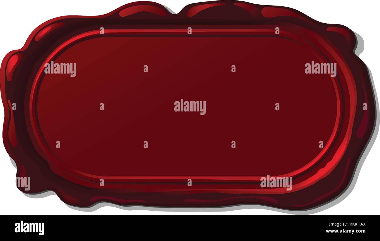 vector wax seal stamp shape Stock Vector Image & Art - Alamy