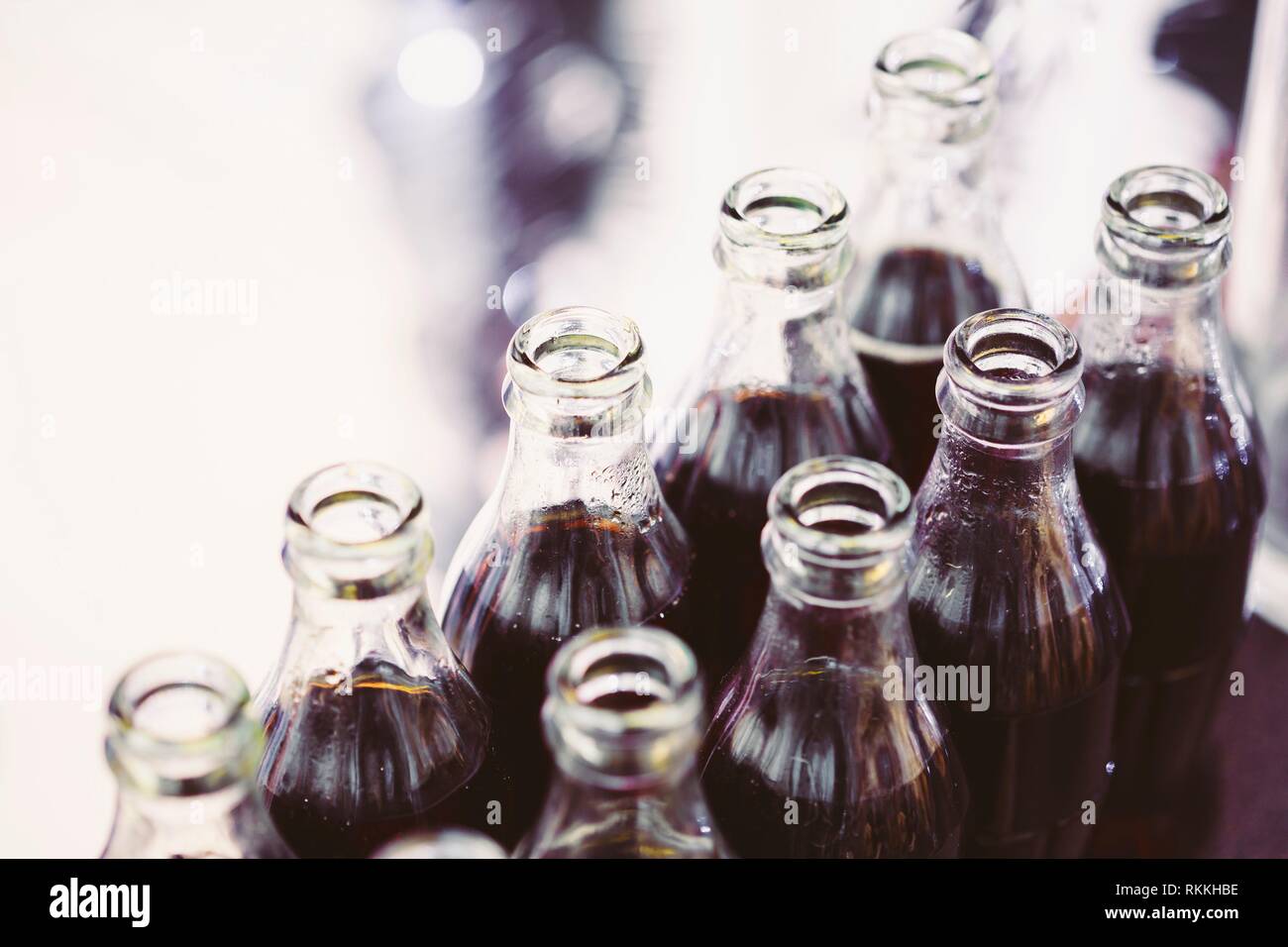 Old soda bottles hi-res stock photography and images - Alamy