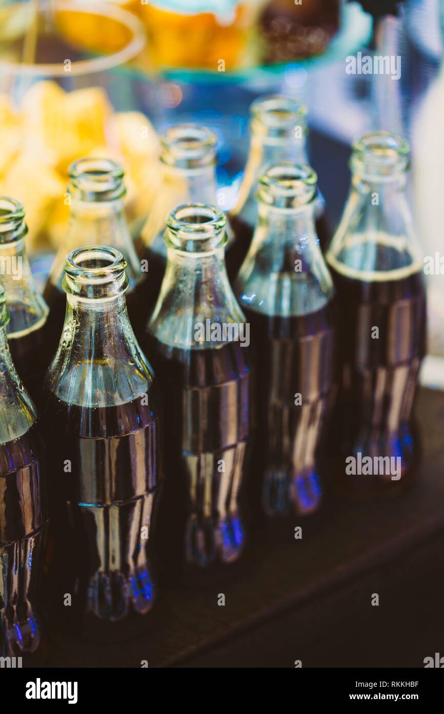 Old soda bottles hi-res stock photography and images - Alamy