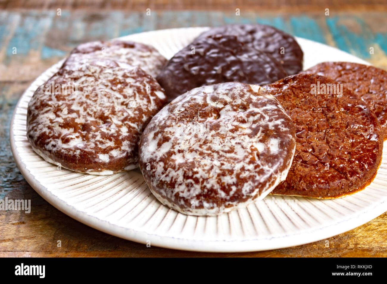 Traditional Christmas gingerbread lebkuchen with honey and spices from ...