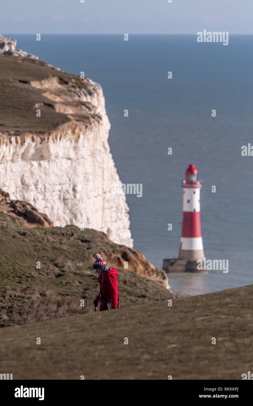 Beachy head woman hi-res stock photography and images - Alamy