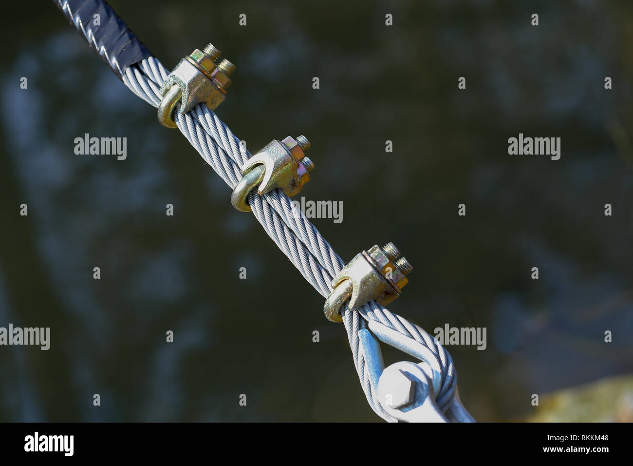Bolts and nuts / Cable with bolts and nuts Stock Photo - Alamy