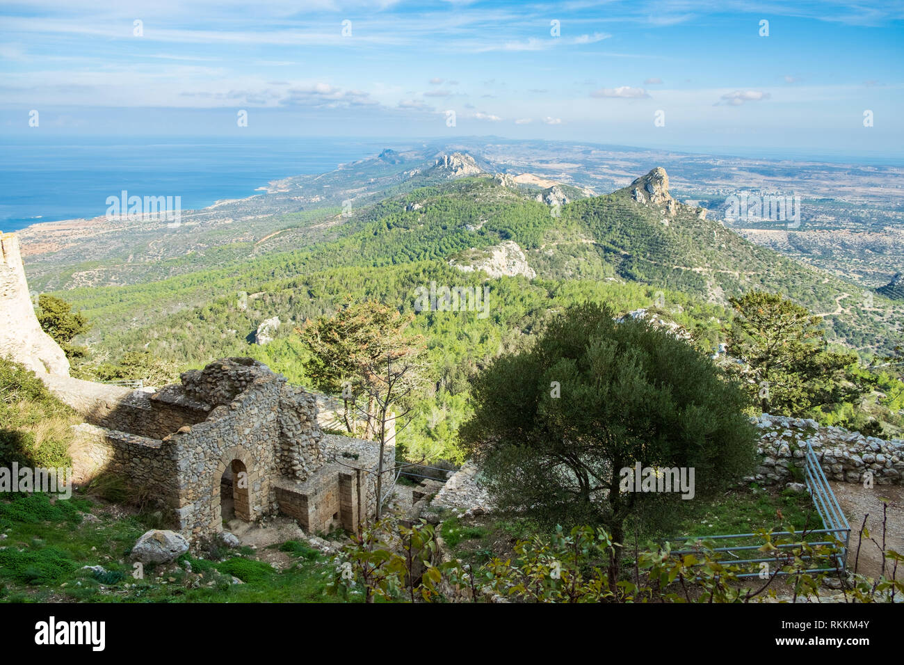 Kantara, Cyprus - June 29, 2018: The castle of Kantara, the easternmost ...