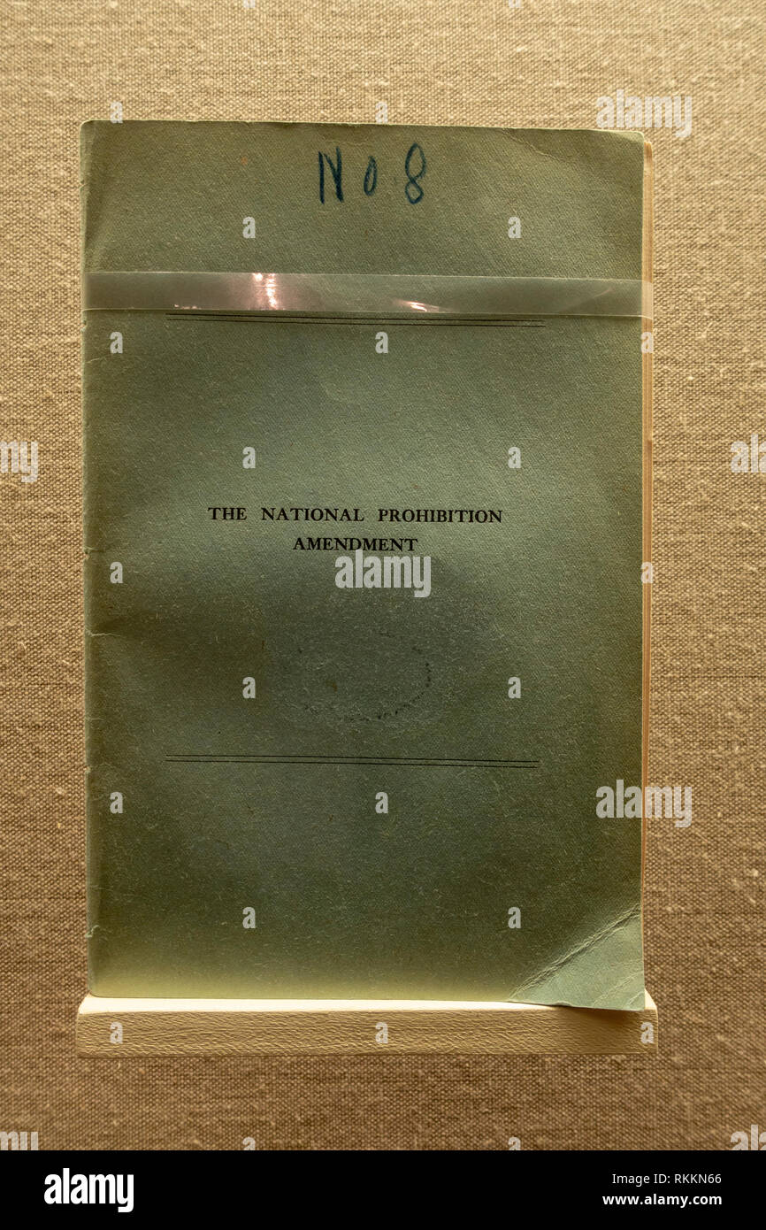 "The National Prohibition Amendment", handed out by those supporting ...