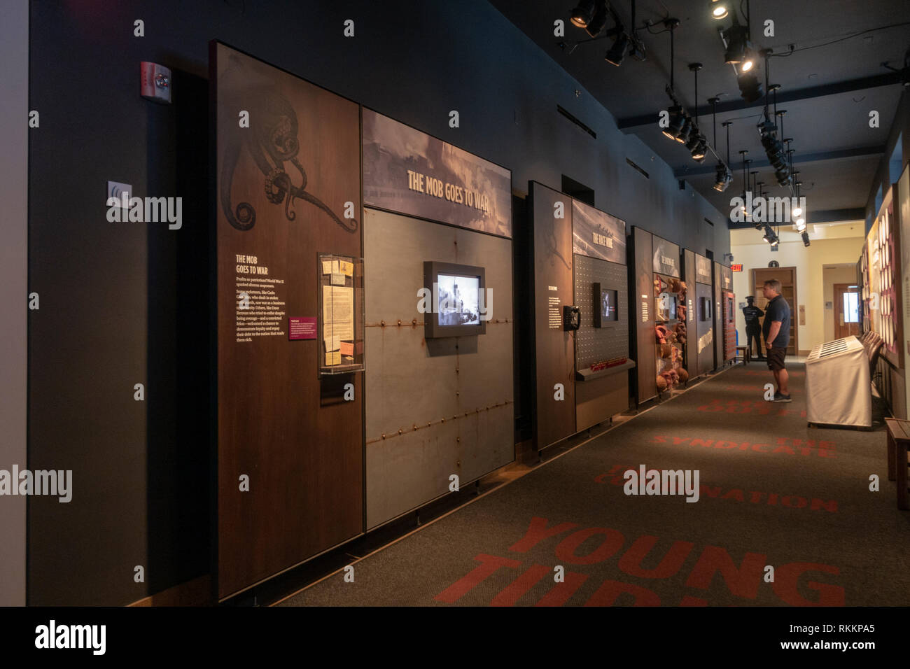 "The Mob Goes To War" exhibit in The Mob Museum, Las Vegas (City of Las ...