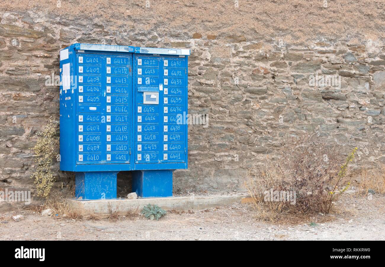 Mailbox Greece High Resolution Stock Photography and Images - Alamy