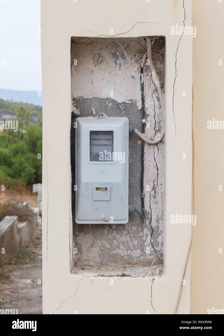 Electricity meter old hi-res stock photography and images - Alamy