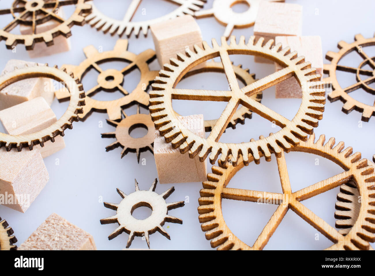 Gear wheels as The concept of mechanism Stock Photo - Alamy