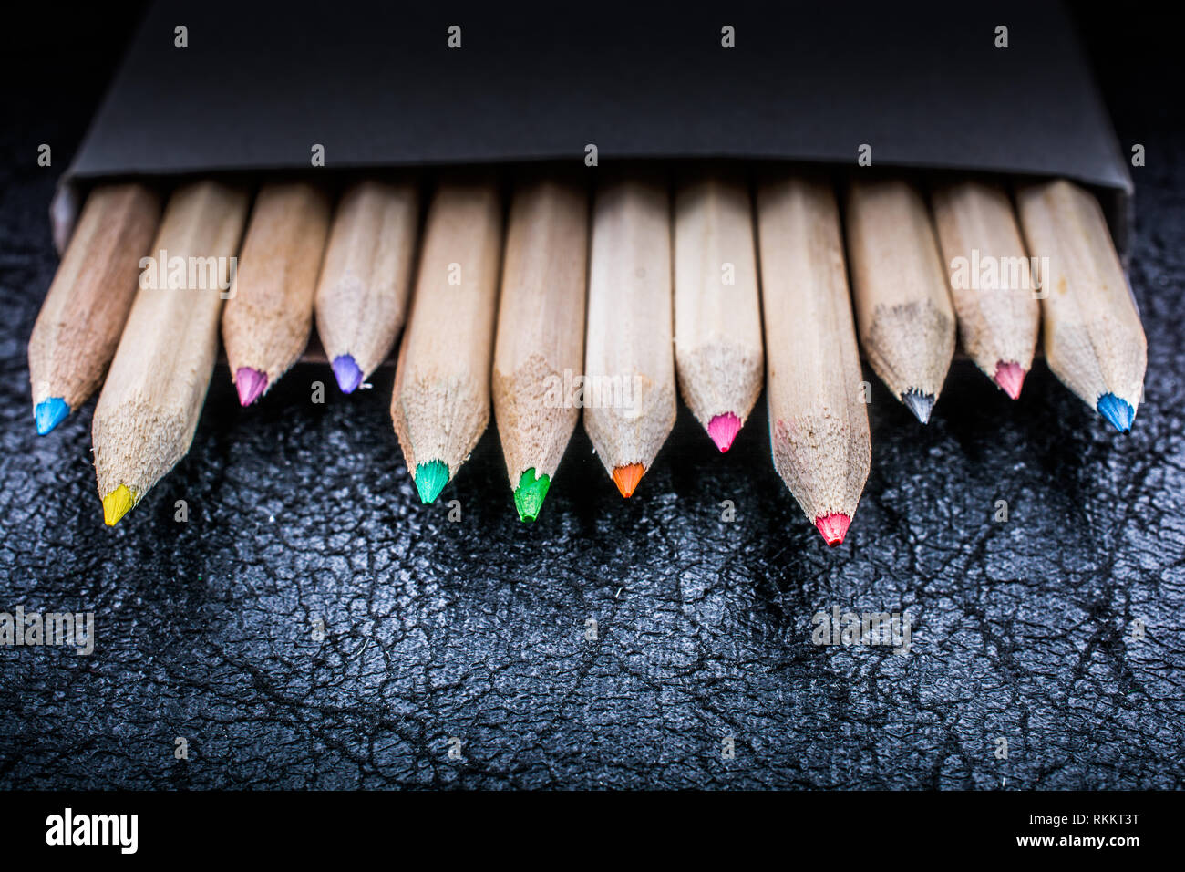 Variety of colors vector set of colored pencils. Drawing and painting ...